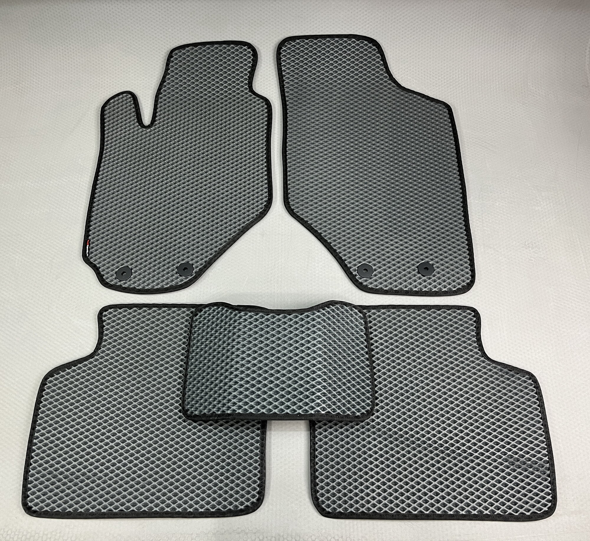 CARSTAR | Коврики EVA для Geely Emgrand EC7 (2009-2016) серые с чёрным кантом