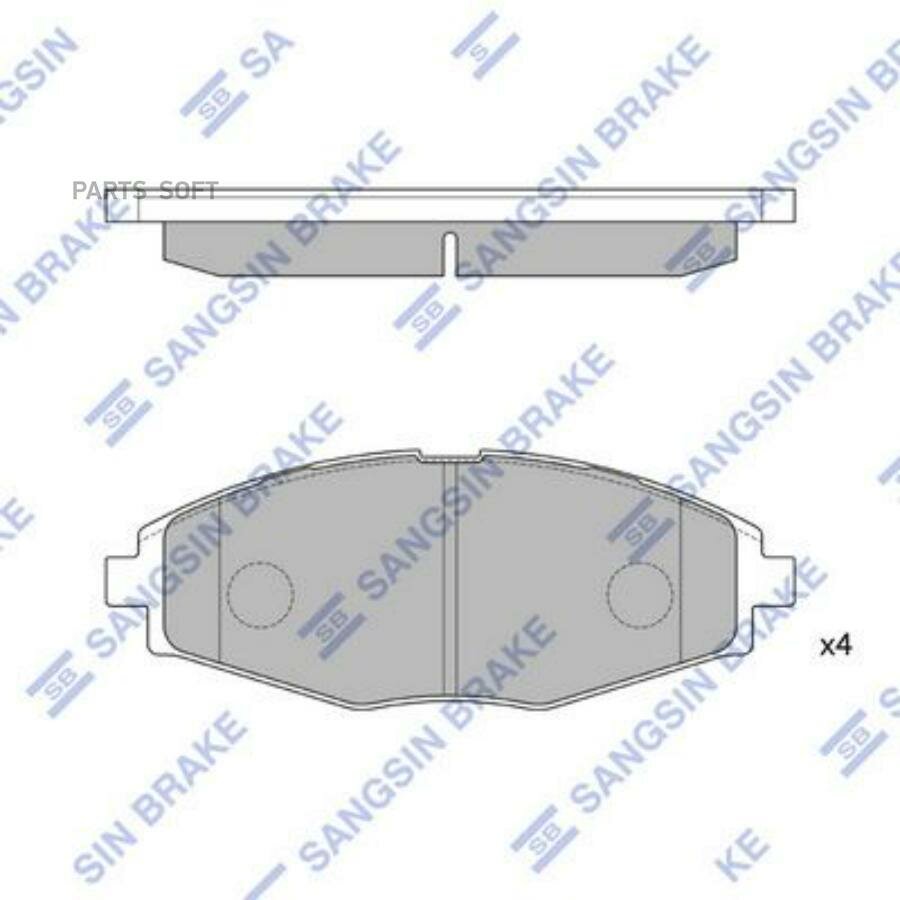 SP1086SD SANGSIN BRAKE Колодки торм. пер. Severe Duty