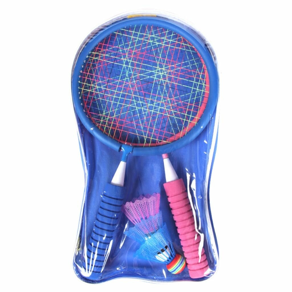Детский бадминтон, набор из 2 ракеток с сумкой для переноски мальчиков и девочек, легкие детские ракетки бадминтона, стартовый состав