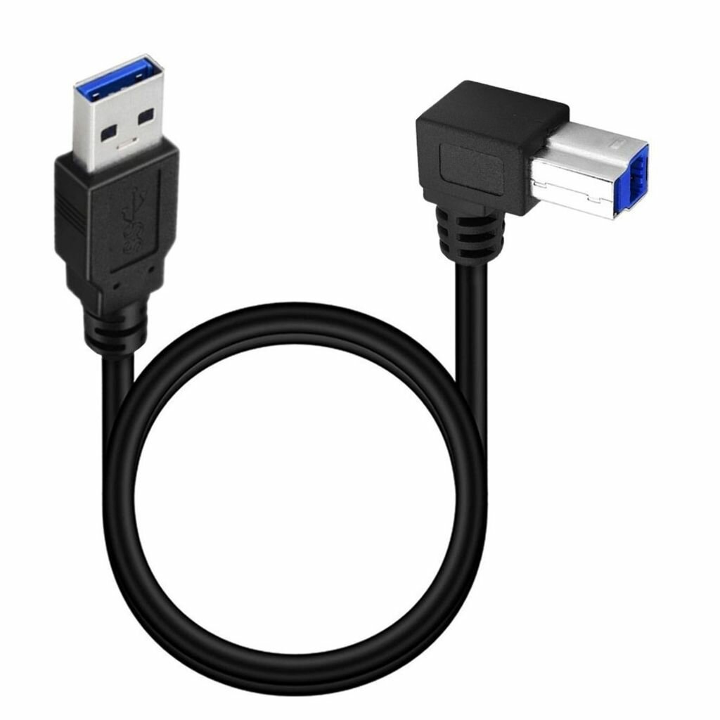 Гибкий кабель USB3.0 от мужчины к B, угловой принтер 90 градусов для сканера, USB-данные
