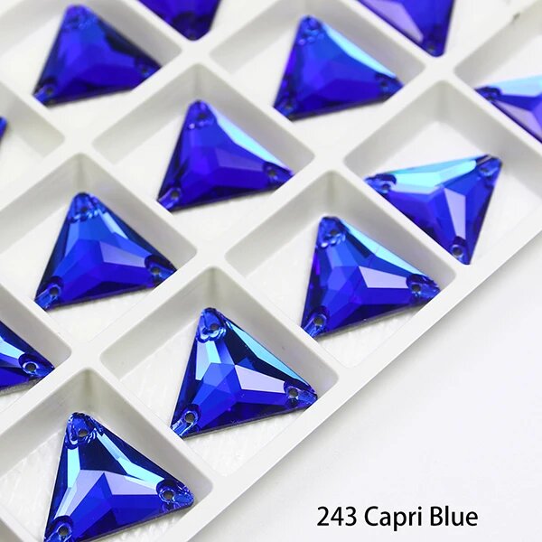 Кристаллы 22 мм Capri Blue 243 для рукоделия