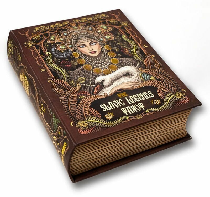 Карты Taroteca-Studio Карты Таро The Slavic Legends Tarot - LARGE Version 14cm, Taroteca / Славянские Легенды 14 см, золот