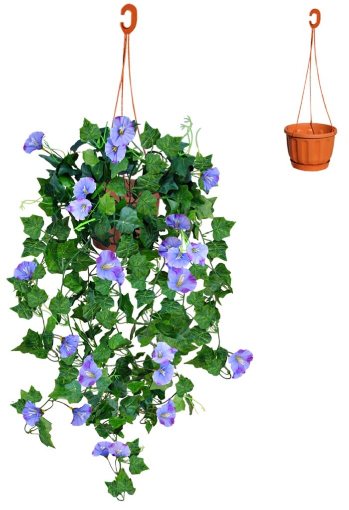 Искусственная петуния в подвесном кашпо от бренда Holodilova
