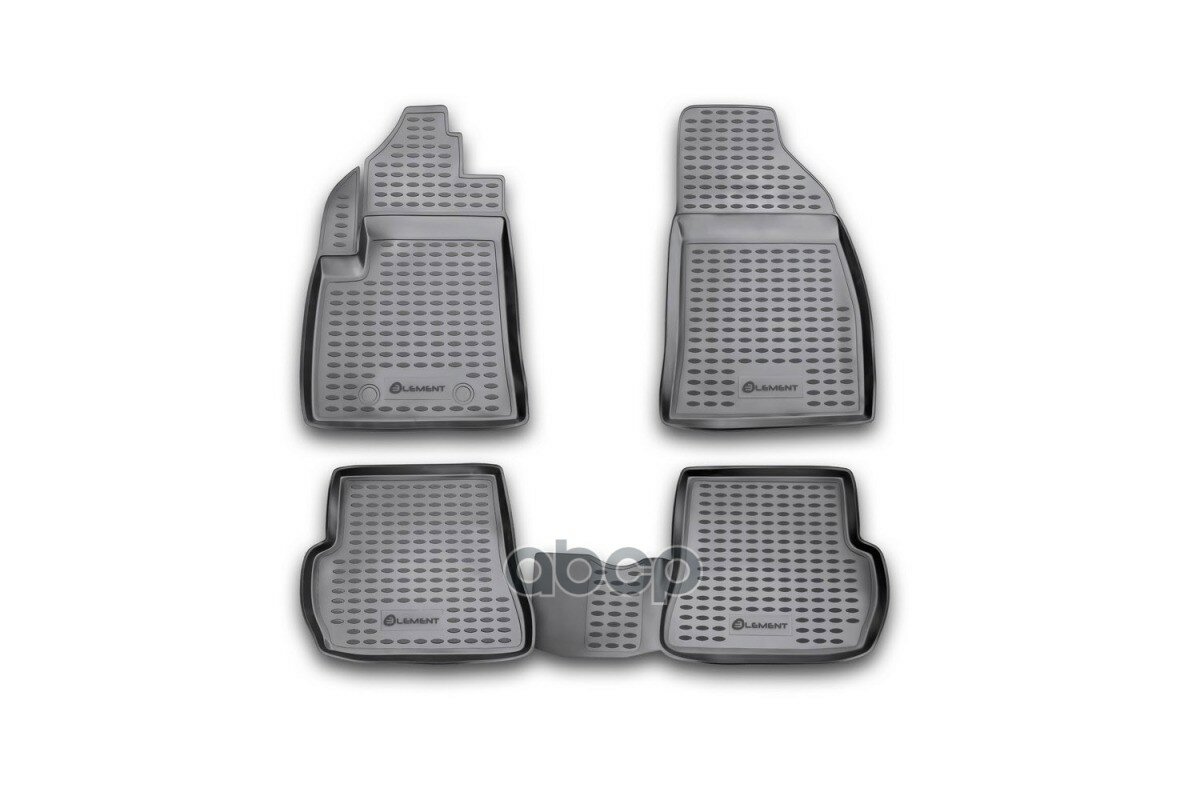 Коврики в салон FORD Fusion 09/2002->, Fiesta 2002-2008, 4 шт. (полиуретан) ELEMENT арт. NLC1606210