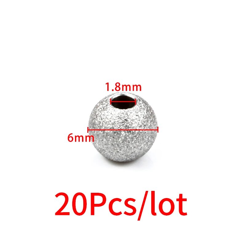 Бусины из нержавеющей стали Aihuite Steel 6mm Beads