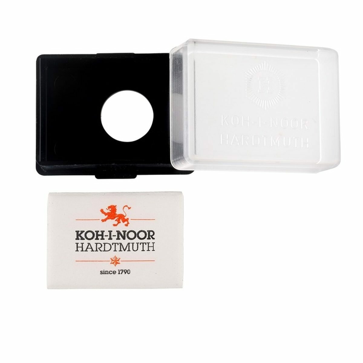 Ластик Koh-I-Noor 642415 (37x25x10мм, белый, для графита 8В-2В и угля) (6424015001KD), 15шт.