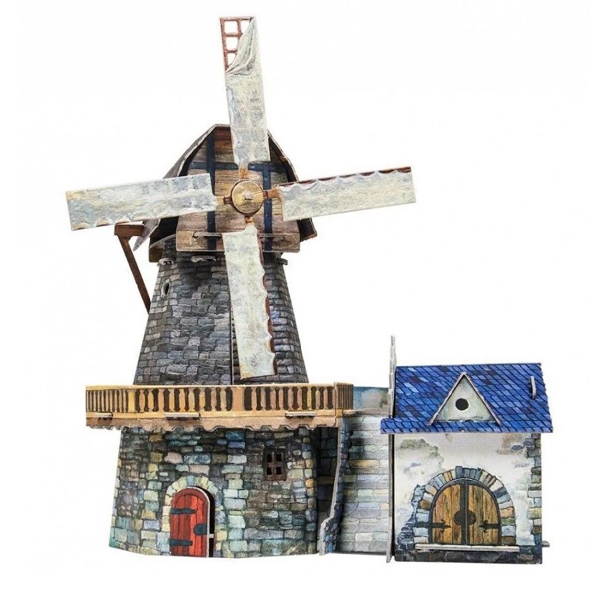 Сборная модель Умная Бумага Ветряная мельница. Средневековый город УмБум273