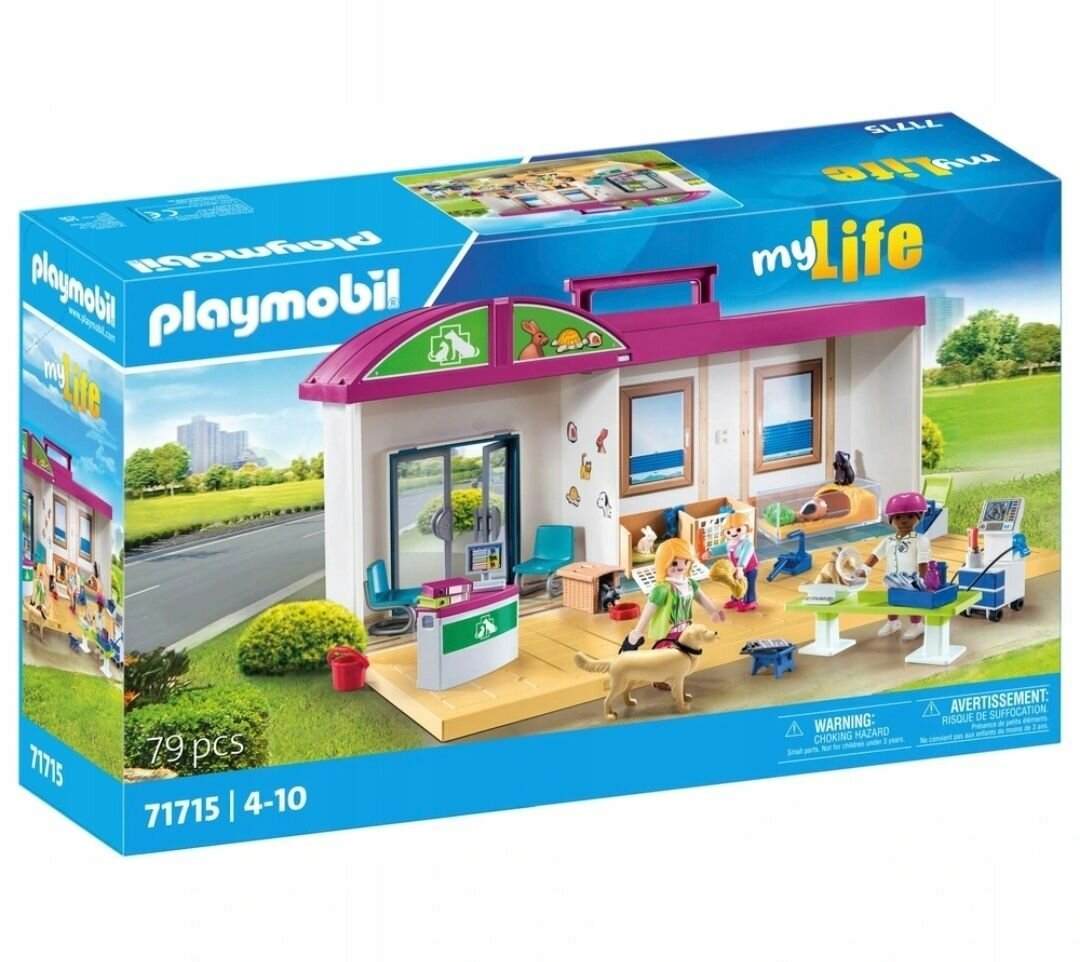 Конструктор Playmobil My Life - Портативная клиника для животных - Плеймобиль 71715