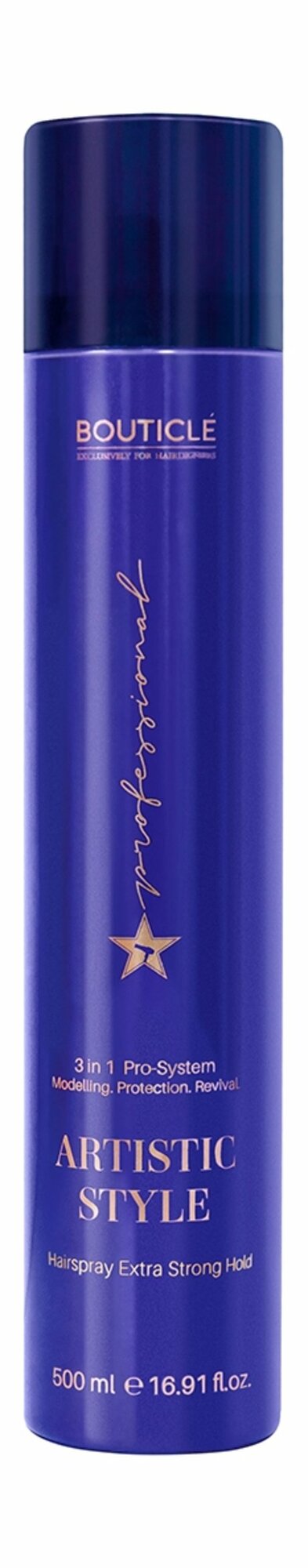 Bouticle Artistic Style Hair Spray Extra Strong 3-In-1 Pro-System Лак для волос 500 мл/гр