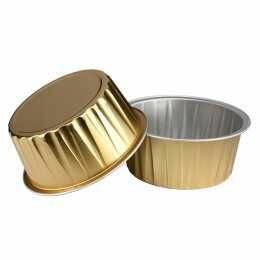 Форма для выпечки алюминиевая золото, тарталетка для маффина 90 шт, 125 мл, 8,5*3,5 см. Garcia de Pou Испания