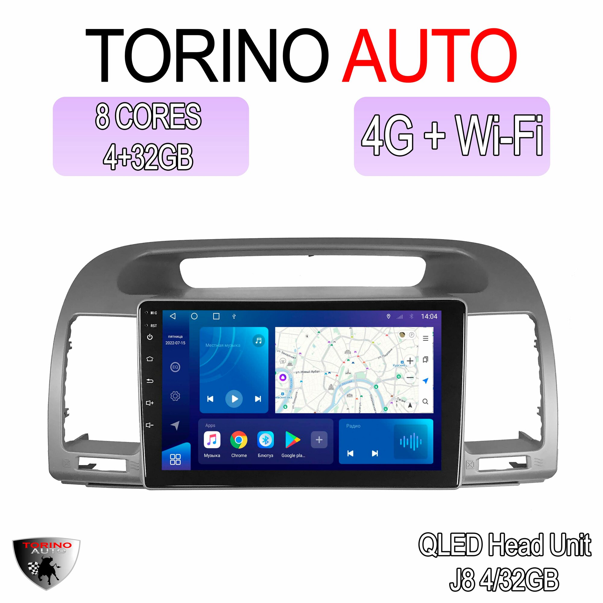 Магнитола TS10S на Toyota Camry V30 2001-2006 Android 4/32GB