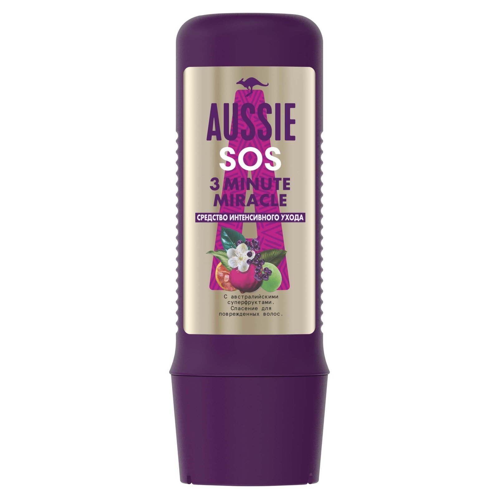 Маска для поврежденных волос Aussie Hair SOS 3 Minute Miracle