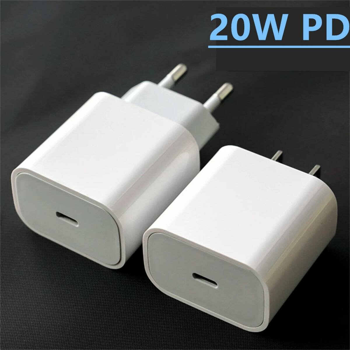 Быстрая зарядка 20 Вт USB-C Type-C зарядное устройство адаптер настенный EU US вилка для Apple iPhone 14 13 12 11 Pro Max 8 7 6 Plus Xiaomi Poco f3 x3