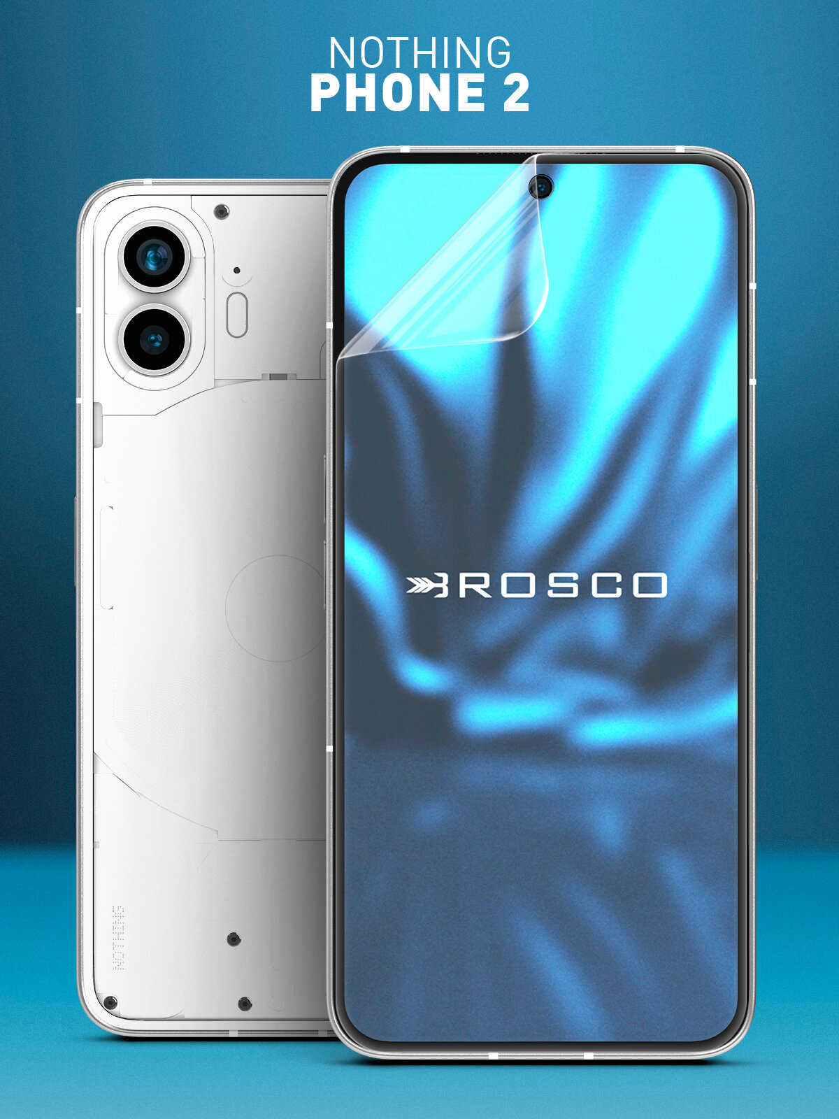 Гидрогелевая пленка Rosco на Nothing Phone (2) (Нафинг Фон 2), глянцевая