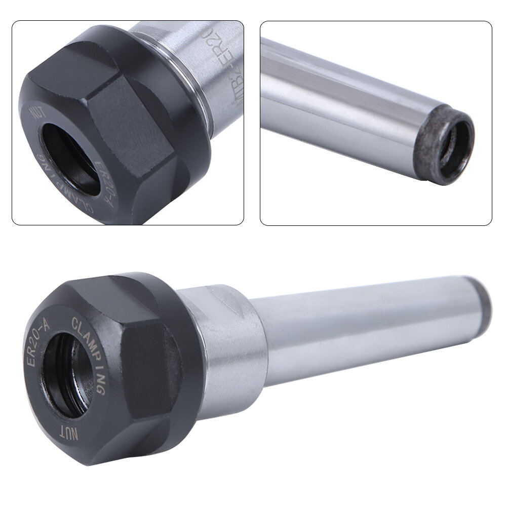 MT2-ER20-M10 Держатель цангового патрона 40 # Стальной держатель инструмента для фрезерного станка с ЧПУ 1-13 мм