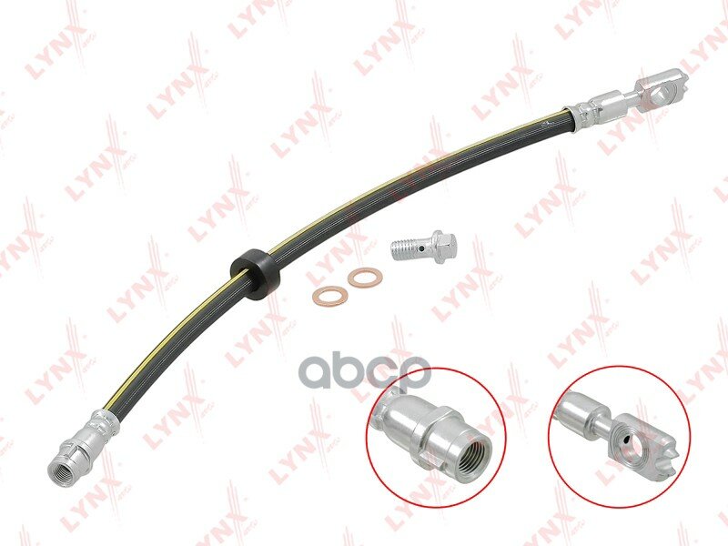 Шланг тормозной передний VW Passat 91-97/ Polo94-01/ Lupo 94-05, SEAT Arosa 97-04 LYNXauto арт. BL-3070