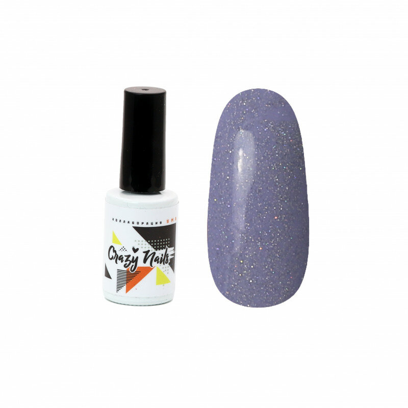Гель-лак Crazy Nails, Коллекция "Наивная чукотская девочка", цвет "Коллаборация ума", 10мл.
