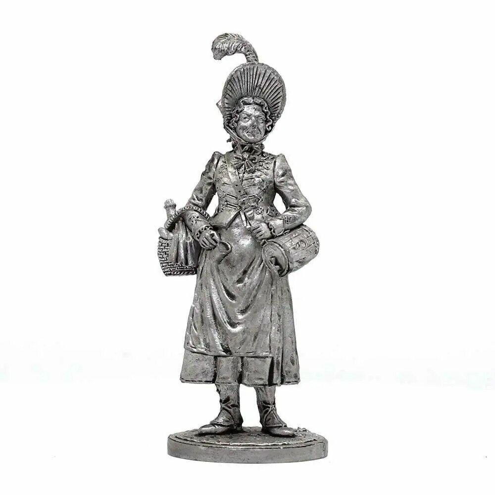 Французская маркитантка 1805-15 гг - оловянный солдатик фигурка 54 мм F06