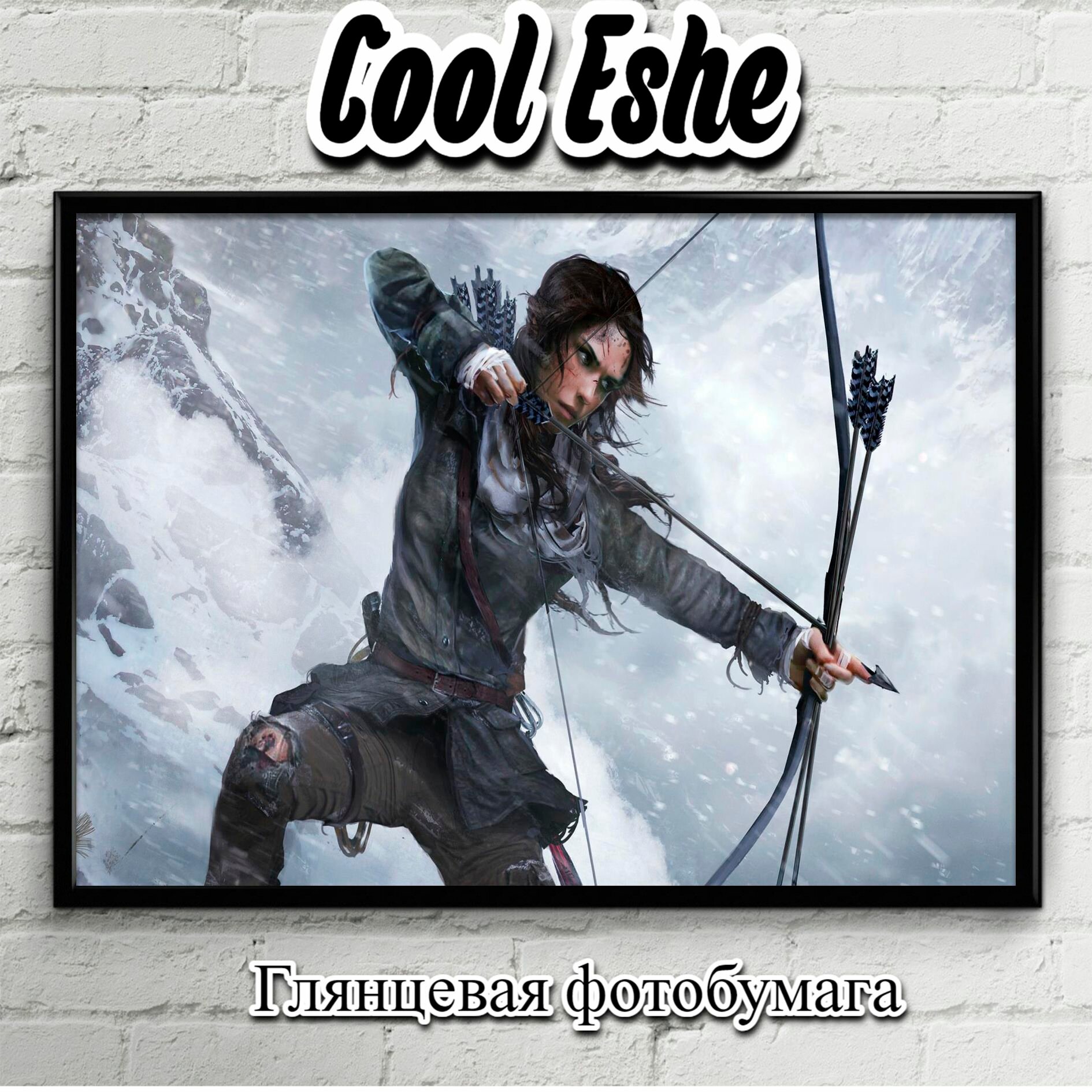 Постер "Арт, lara croft rise of the tomb raider official" из коллекции "Игры" А4