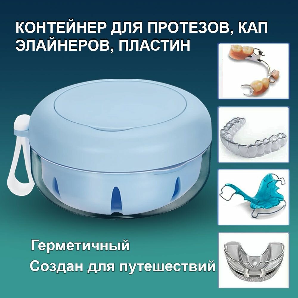 Контейнер для зубных протезов, капы