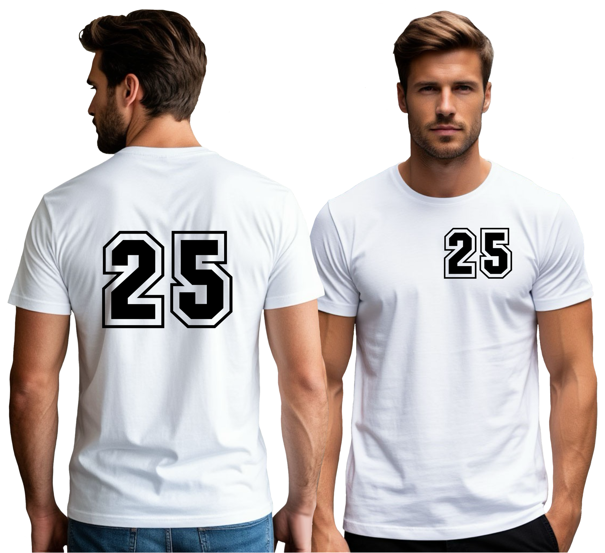 Футболка с номером 25
