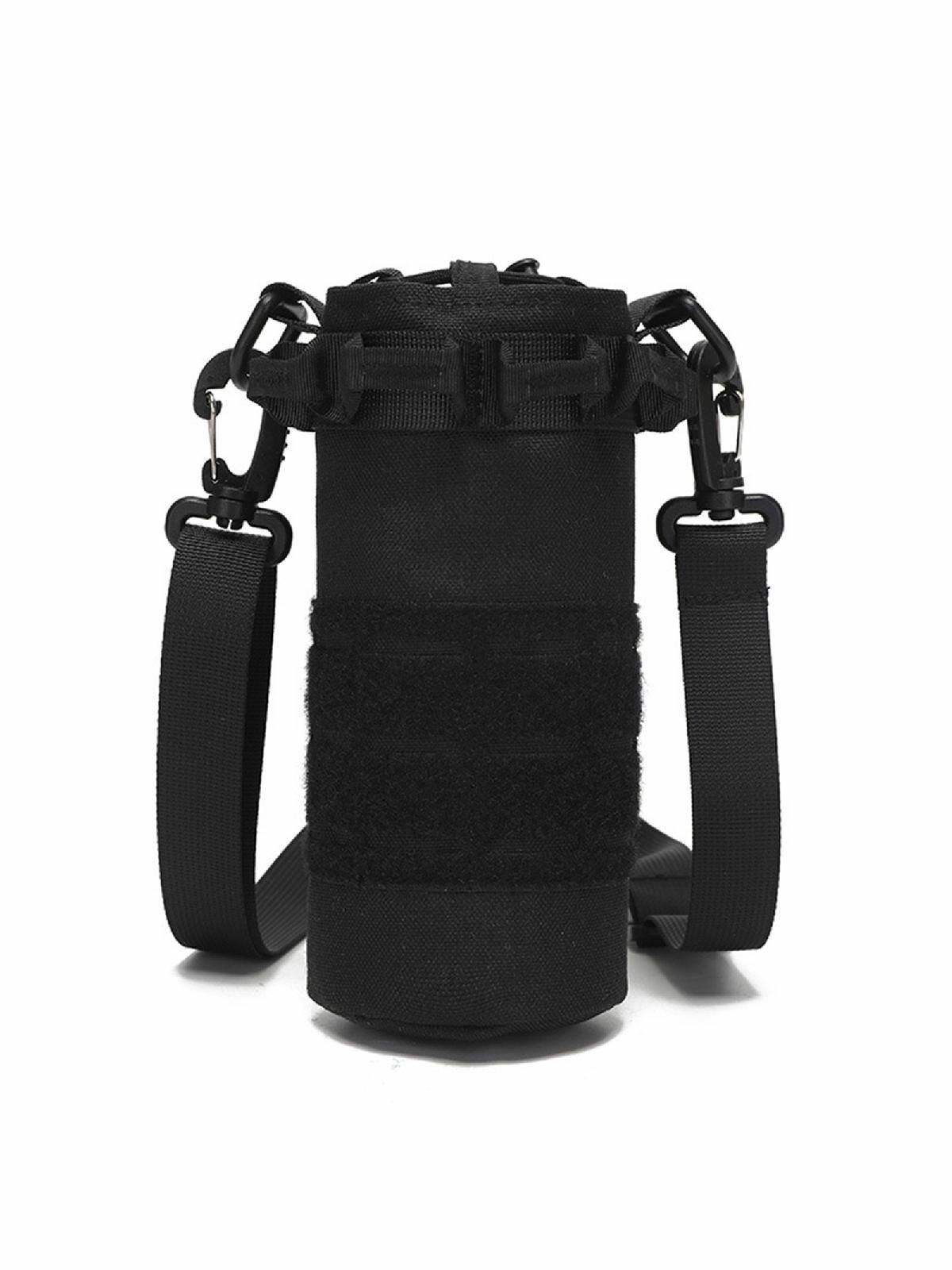 Фляга спортивная, Открытый поясной подвесной камуфляжный держатель для стакана воды-черный