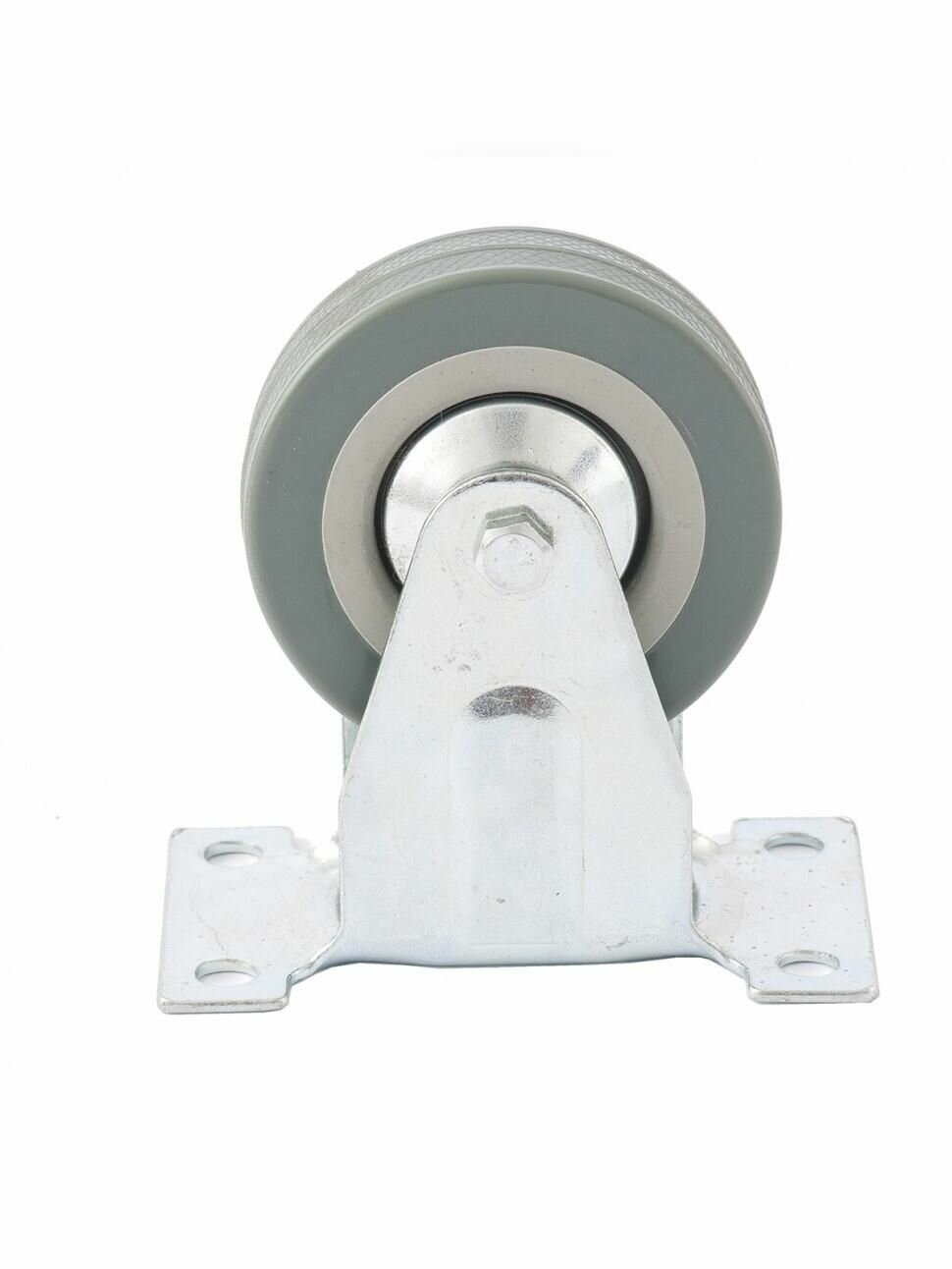 Колесо неповоротное D 50 мм, крепление платформенное Сибртех 68707