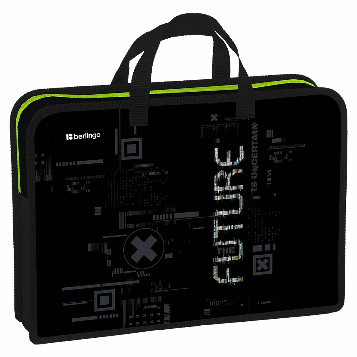 Папка для тетрадей А4 "FutureX" пластик, текст. ручки