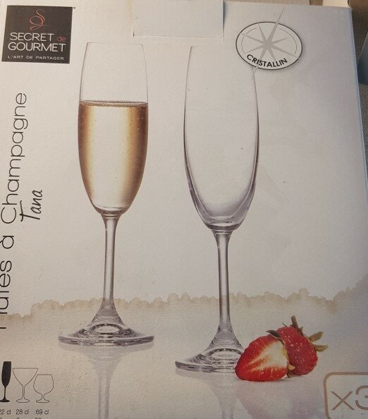 !09 Набор бокалов для шампанского 3 штуки 220 мл. Royal Leerdam