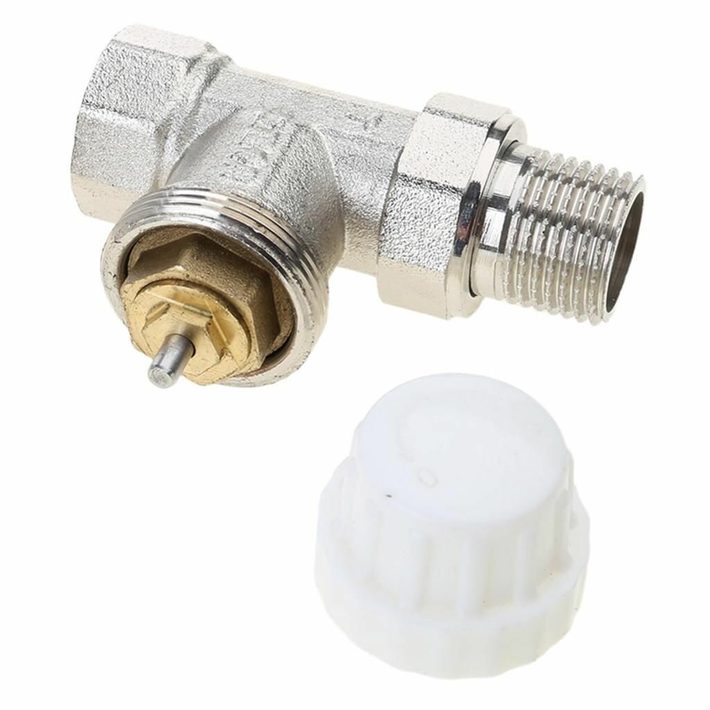 Напольное отопление нагревательный никелированный прямой термостатический клапан термостатный клапан-DN15