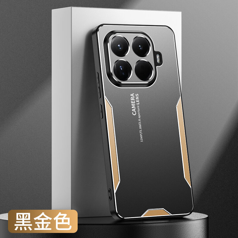 Чехол Для Xiaomi 15T Pro/Сяоми 15T Про, soft touch, чехол-кардиомонитор, поликарбонат (PC), защита камеры, ударопрочный, усиленные углы, Xiaomi, Xiaomi 15T Pro, golden,