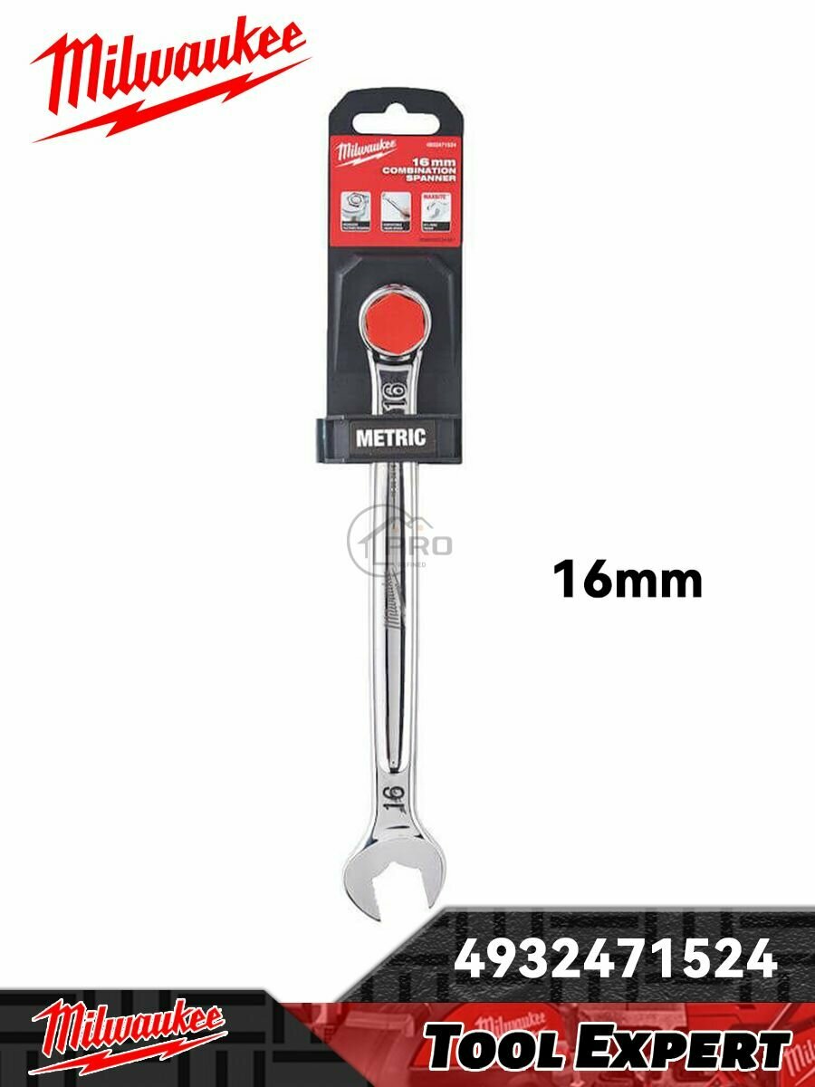 Комбинированный ключ Milwaukee 16 мм MAXBITE