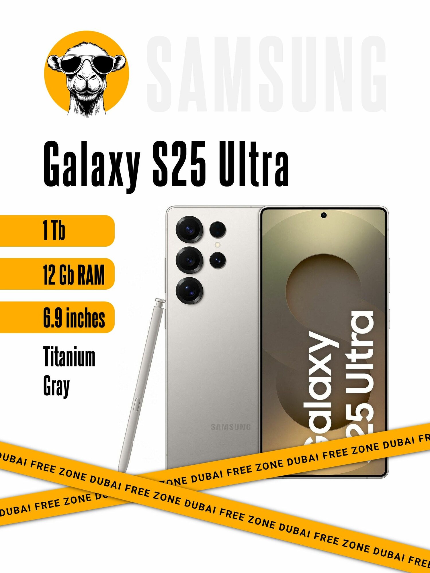 Смартфон Samsung Galaxy S25 Ultra 12/1Tb Titanium Gray/Серый