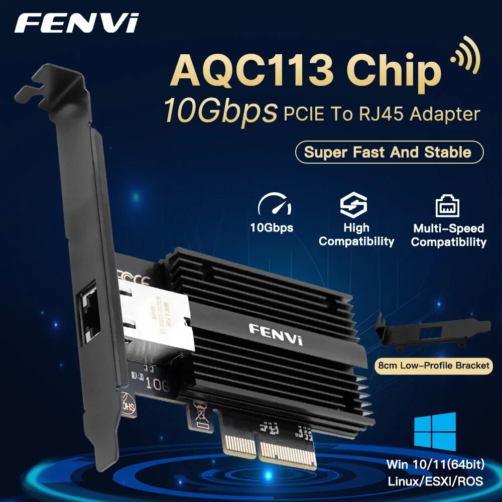 Сетевая карта fenvi 10Gbps RJ45