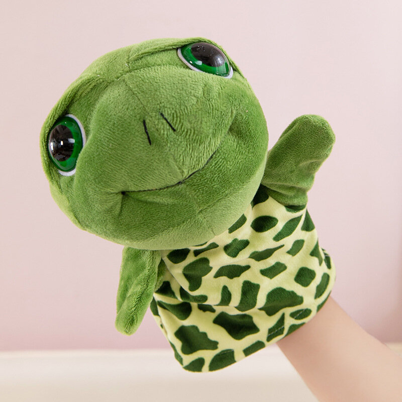 Игрушка-ручная кукла, животное, успокаивающая кукла, представление льва, подвижный рот, кукла животного, реквизит для обучения в детском саду