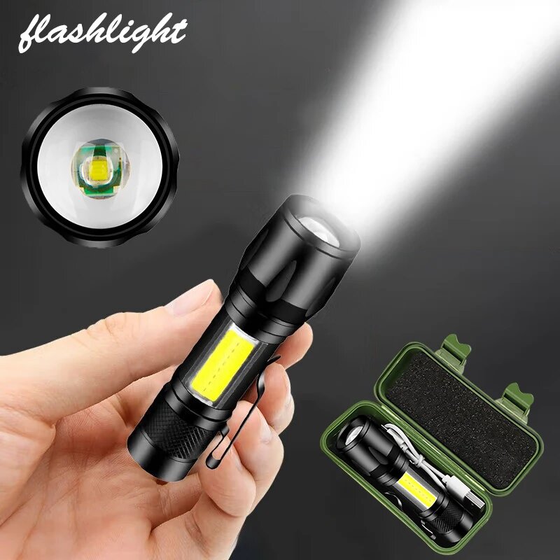 Eoopee мини-фонарик USB rechargeable 2PCS-Alloy — фото 1