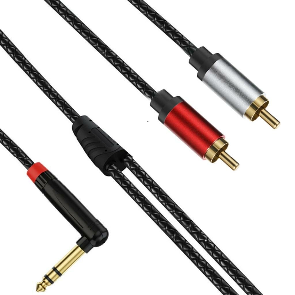 Адаптер 6,35 мм TRS — 2 RCA, 1.8m - Плохая голова