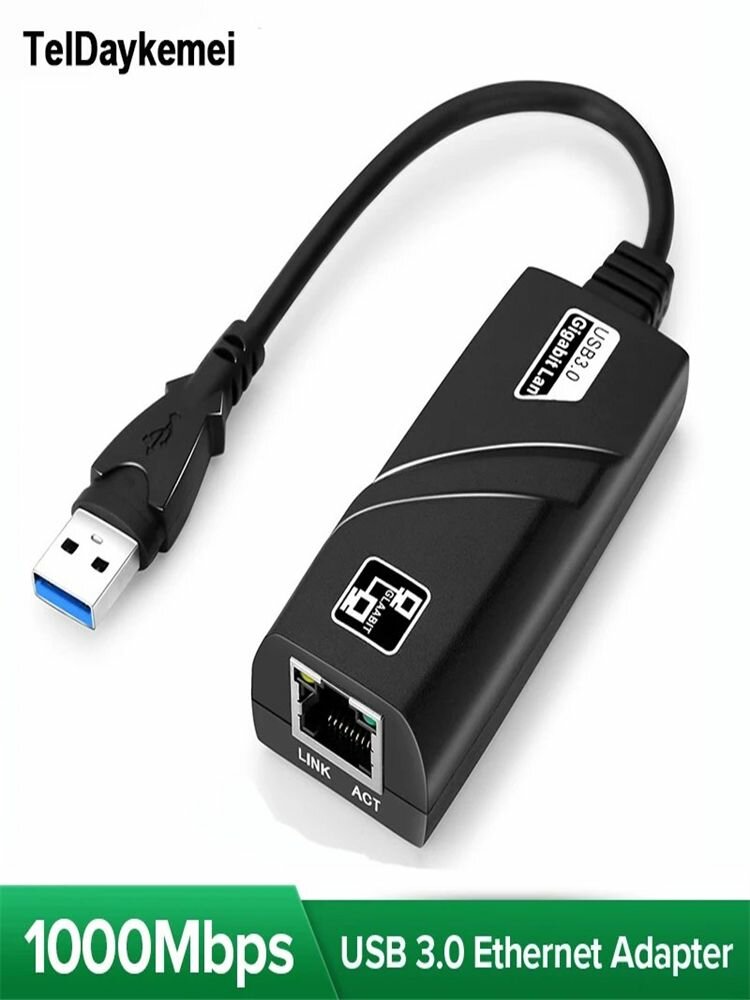 1000 Мбит/с проводной USB 3.0 на RJ45 Lan Ethernet адаптер RTL8153 сетевая карта для ПК Macbook Windows Laptop
