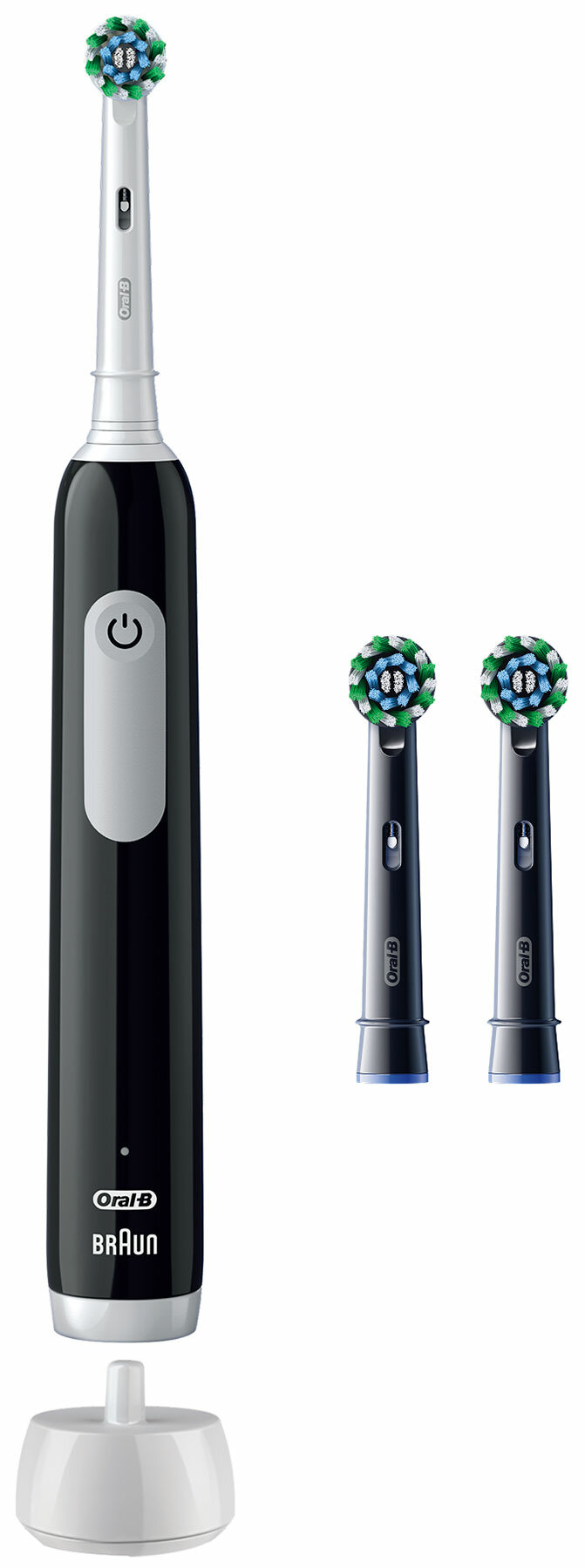 Электрическая зубная щетка Oral-B D305.513.3+Нас EB50BRB CrosActClMax чер, 2шт, ПН