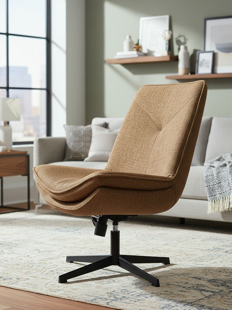 Кресло для отдыха лаунж TetChair Cosmo, велюр/букле, shape amber