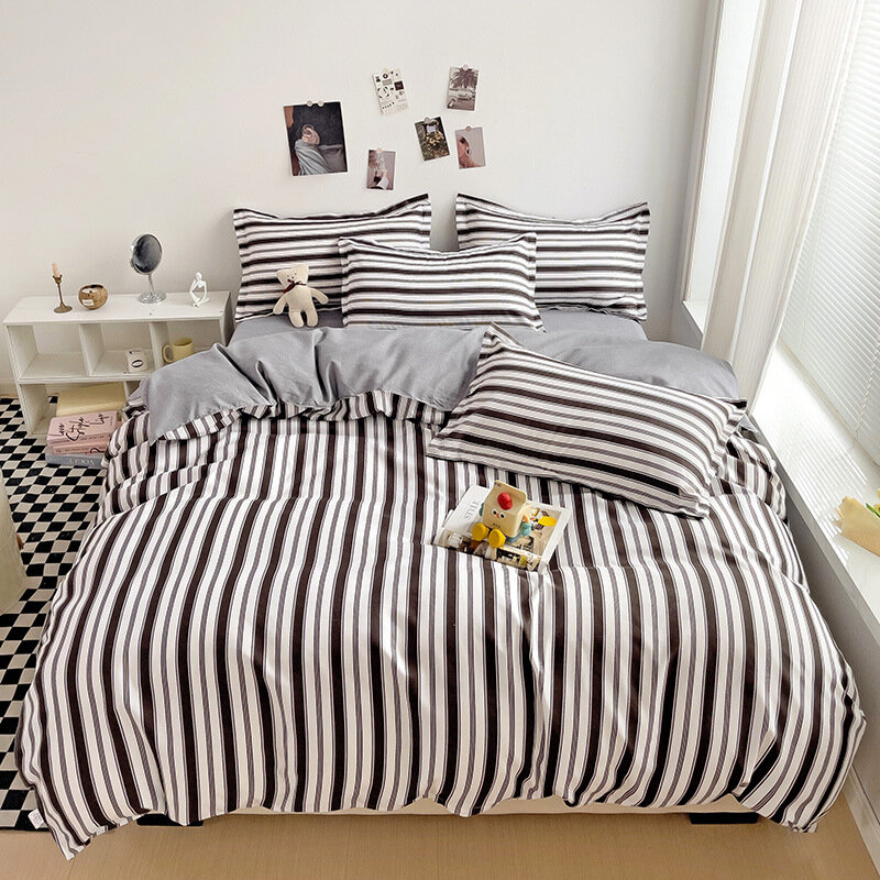 Набор простыней Simple Love 1.5 м с пододеяльником 150x200 см, простыней 200x230 см, 2 наволочками - мягкий хлопок