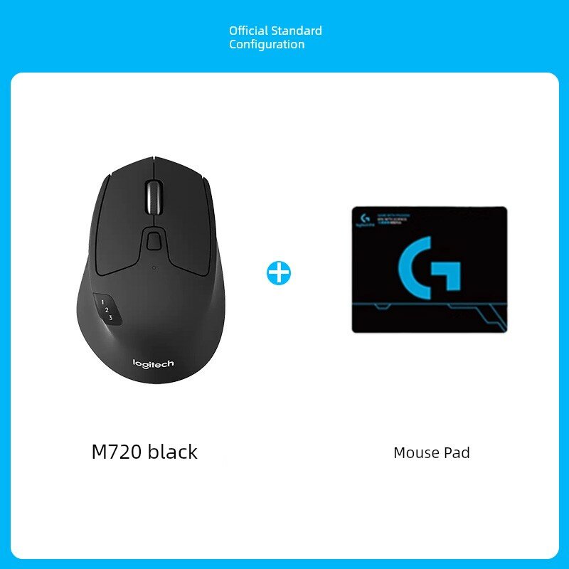 Беспроводная мышь Logitech M720 с Bluetooth для ноутбуков, для бизнеса, офиса, домашнего использования, для девочек и