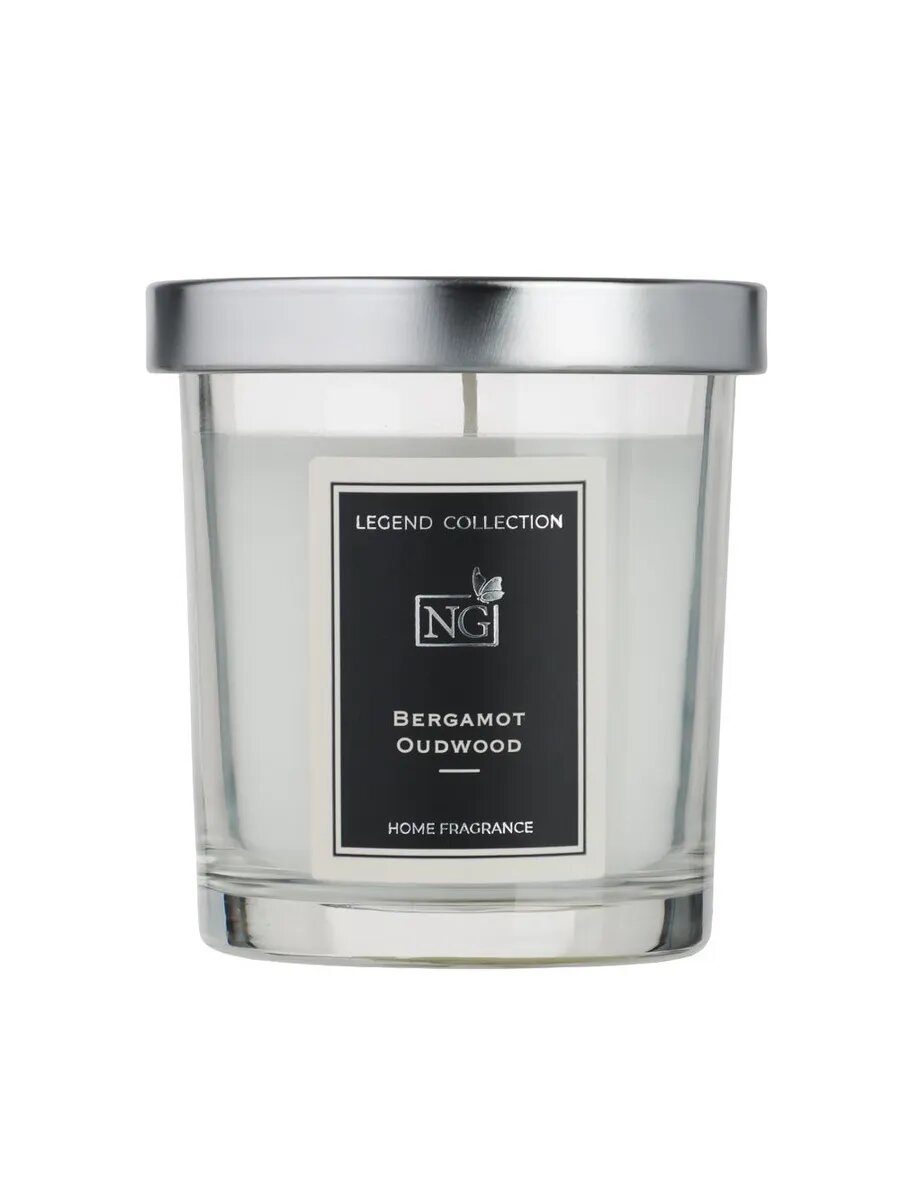 Свеча ароматическая для дома NEW GALAXY, LEGEND COLLECTION, Bergamot Outwood, 88 гр