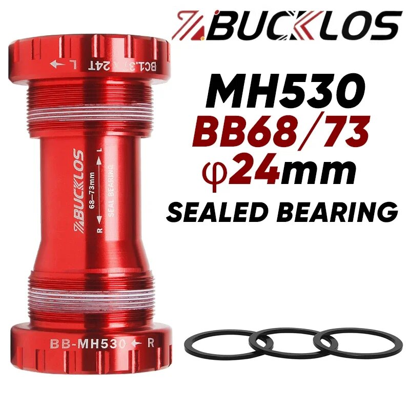 Каретка BUCKLOS MH530 BB68/73 Красный, 24 мм
