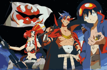 Алмазная Мозаика "Аниме: Гуррен-Лаганн (Gurren-Lagann). Ёко (Yoko Littner)" 40х50 См Алмазная Вышивка / Картина Стразами Подарков / Украшения