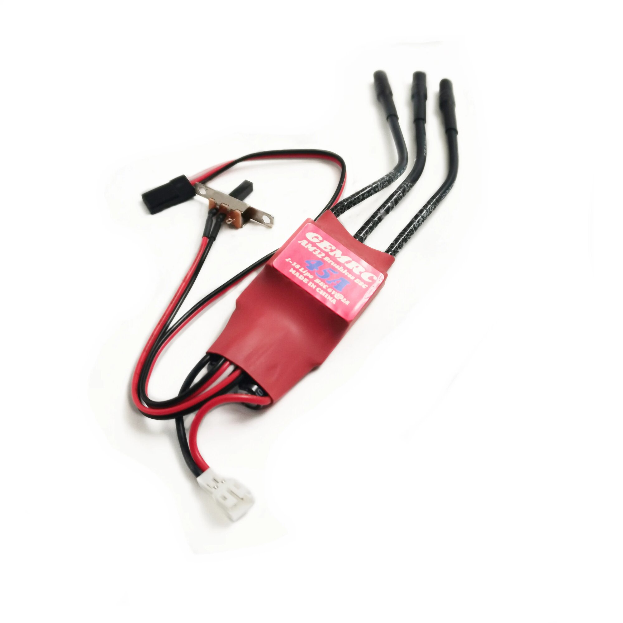 Бесщеточный двигатель с регулятором скорости 45A, PH plug, розовый