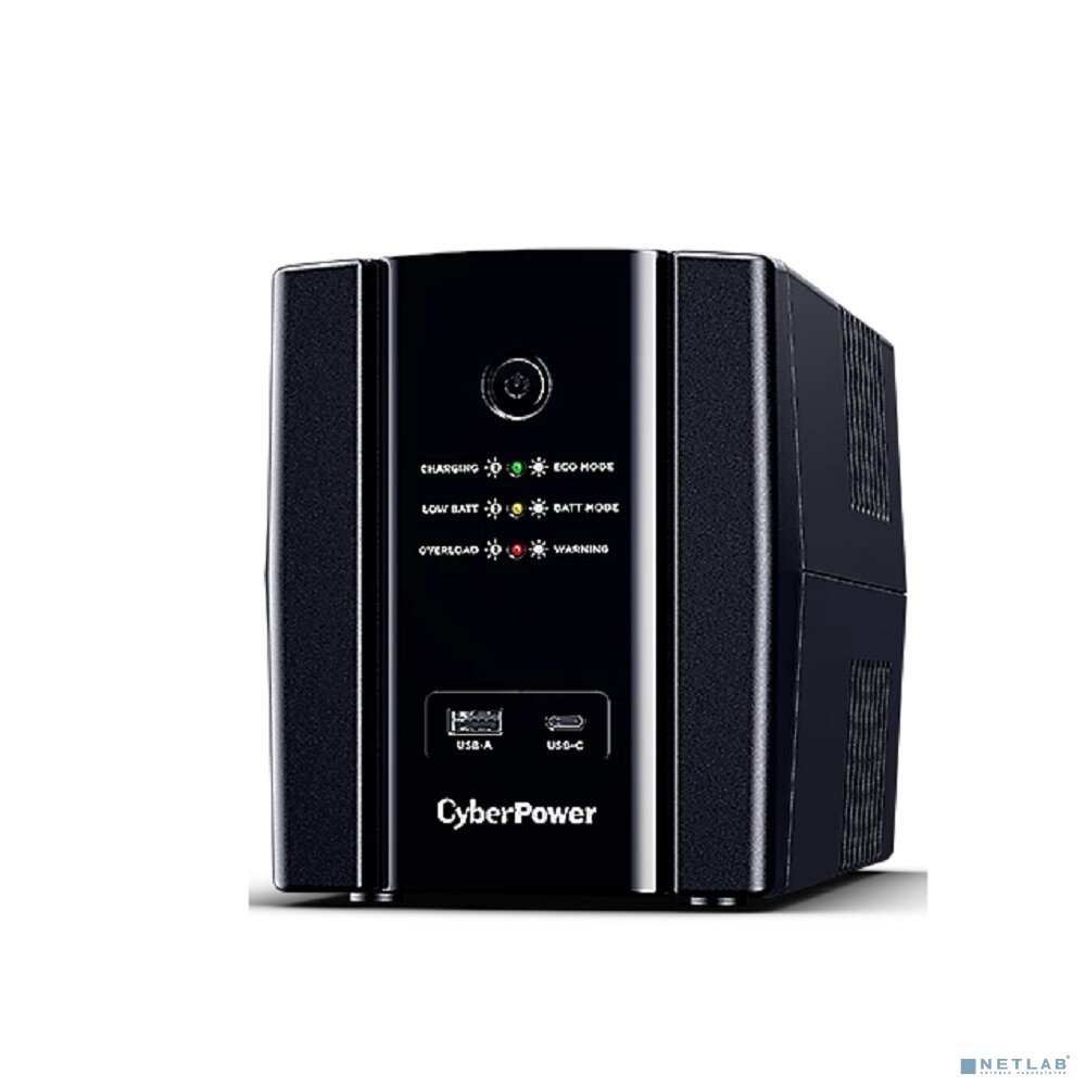 ИБП CyberPower UT1500EG {Line-Interactive, Tower, 1500VA/900W USB/RJ11/45/USB charger A/C (4 EURO), 12В/7 Ач х 2}