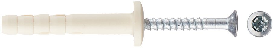 Дюбель-гвоздь Hard-Fix 6x40 мм грибовидная манжета нейлон (120 шт.)