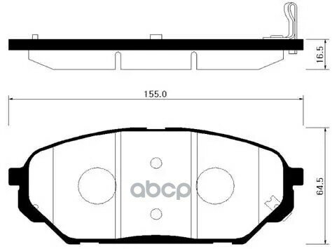 Колодки тормозные дисковые передн HYUNDAI: VERACRUZ 07-09, IX55 07- HSB арт. HP0039