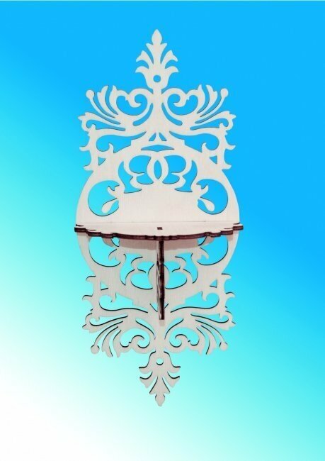 Деревянные заготовки / Декупаж, деревянная заготовка для творчества "Добрый мастер" №11663 "Полочка" 16,5*28,5см (1шт)